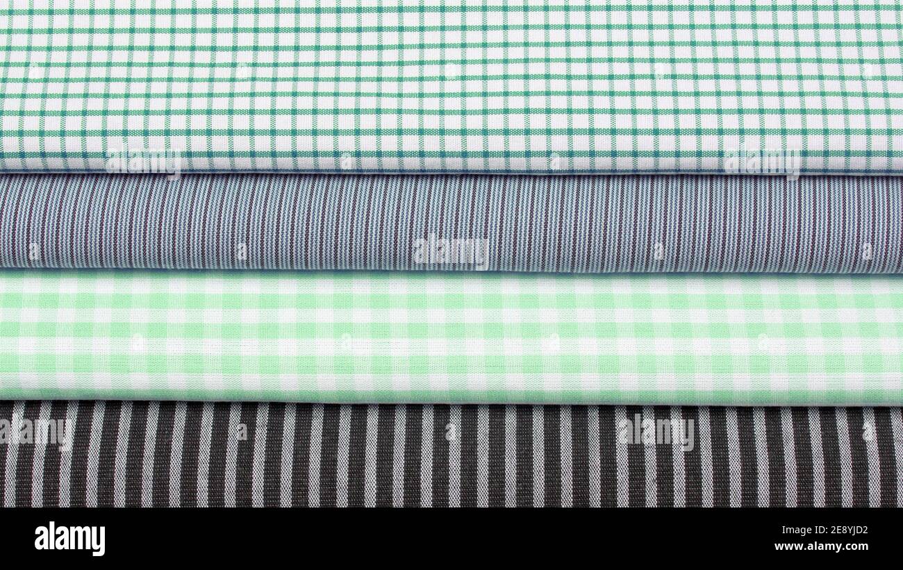 Set different texture cotton colored fabric. Background abstraction of ...
