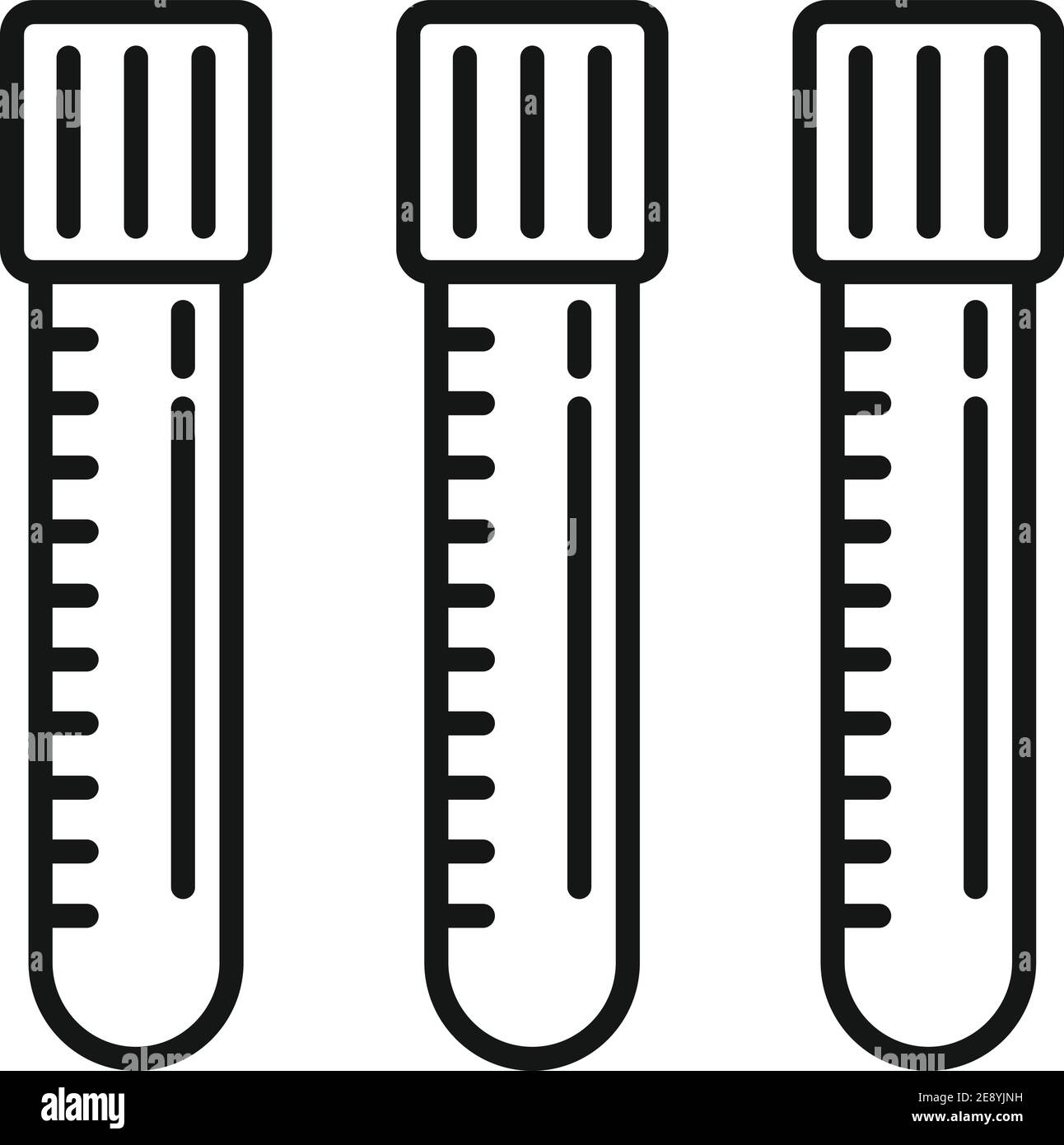 Blood donation test tubes icon, outline style Stock Vector Image & Art ...