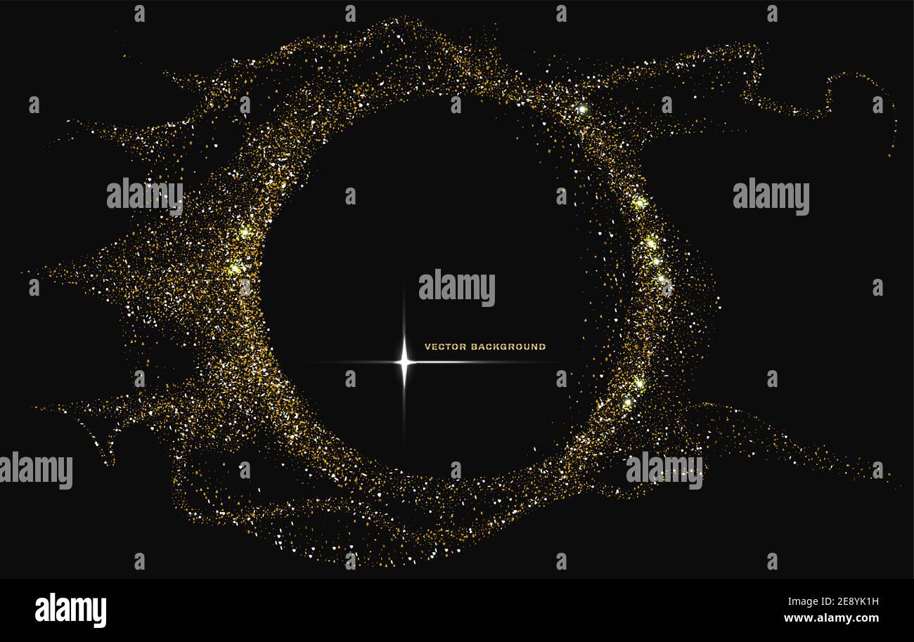 Christmas sparkles on black Stock Vector Images - Alamy