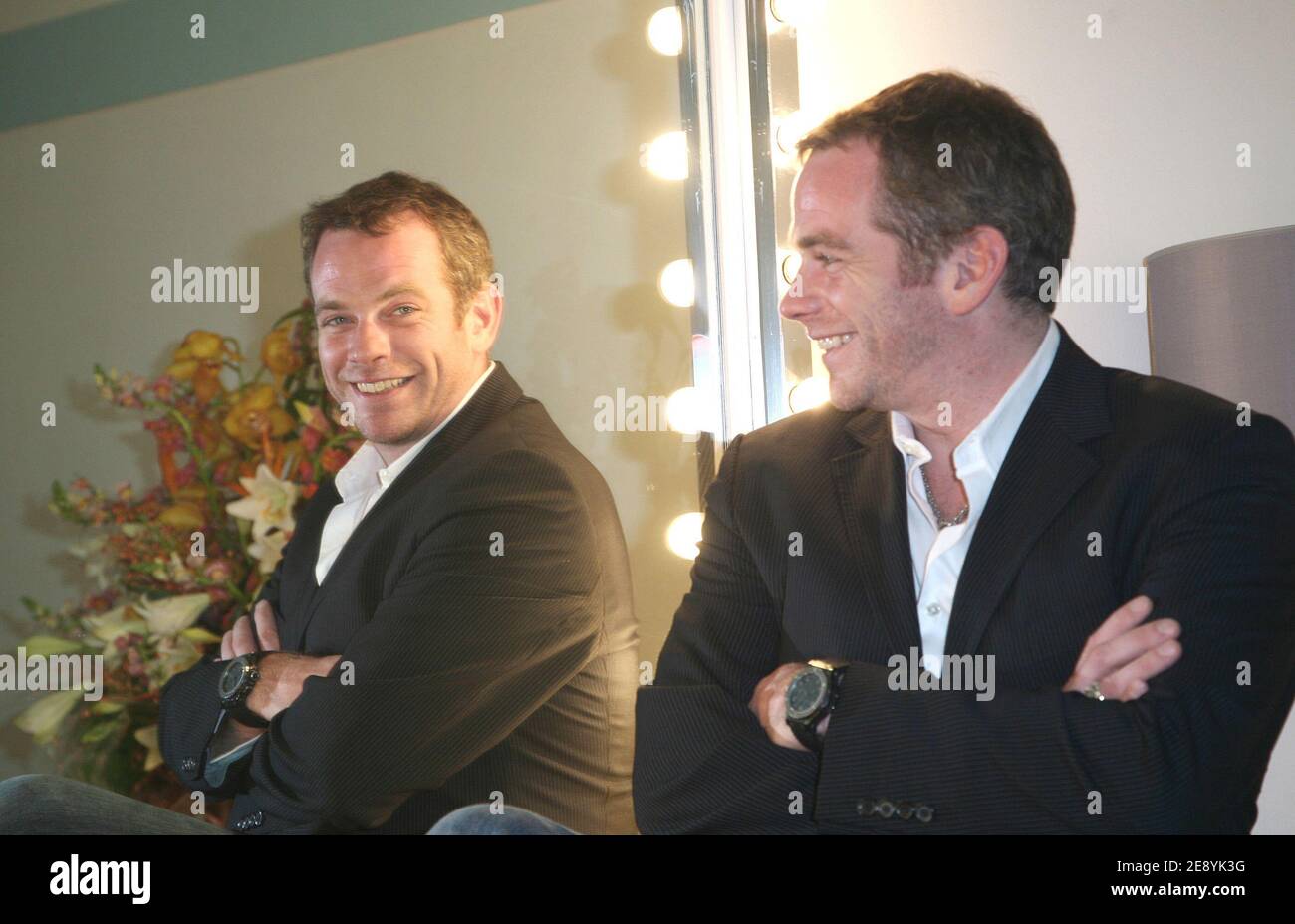 EXCLUSIVE - Canadian singer Garou poses backstage at the Olympia ...