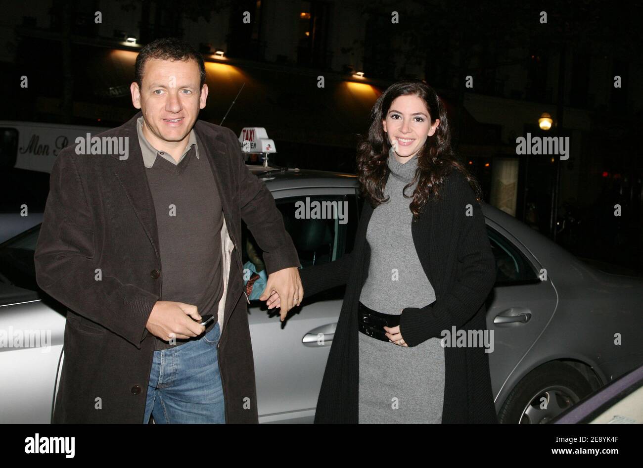 French actor Dany Boon and his wife Yael arrive at the play opening of ...