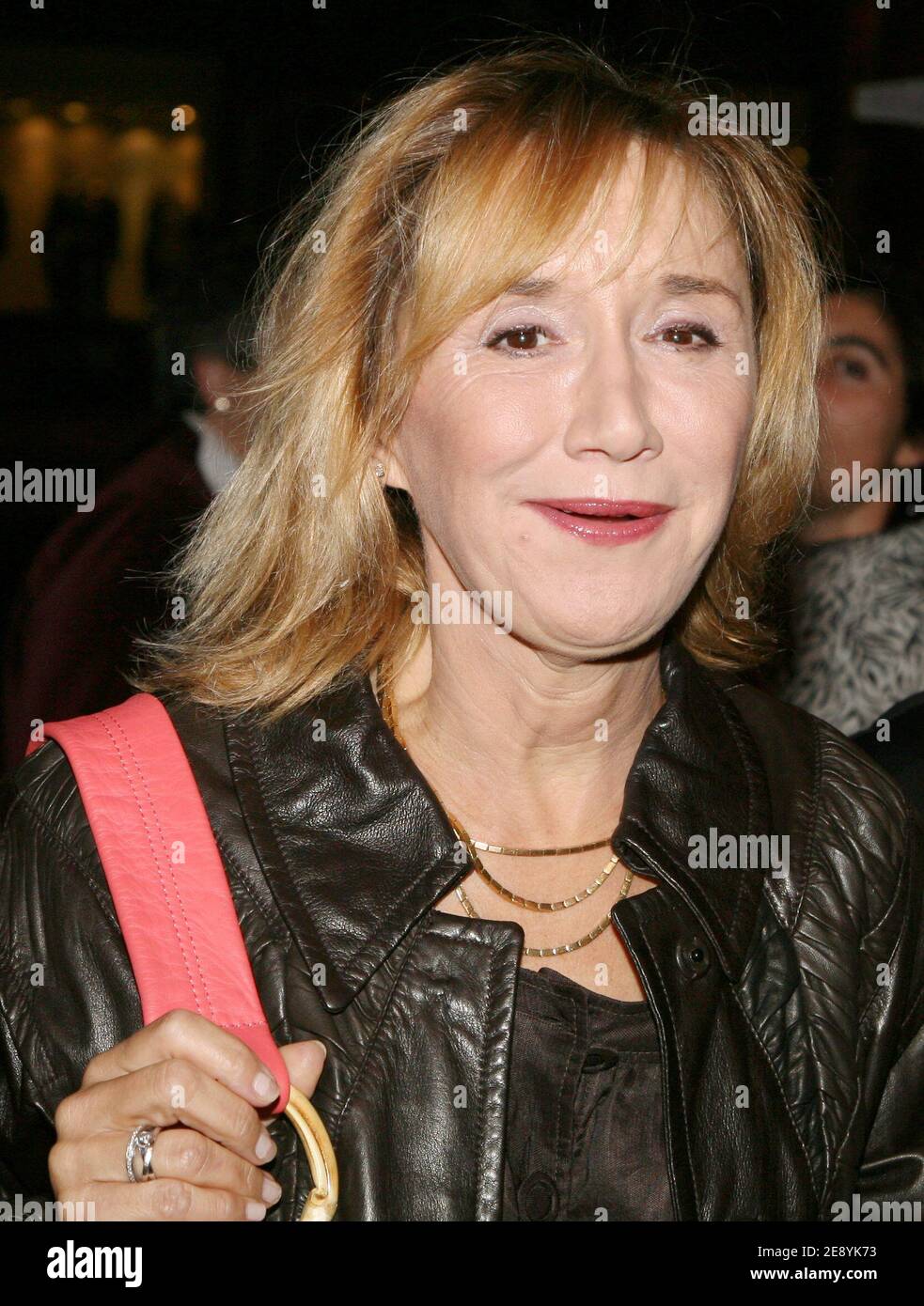 Actress Marie-Anne Chazel arrives at the play opening of 'Fugueuses ...