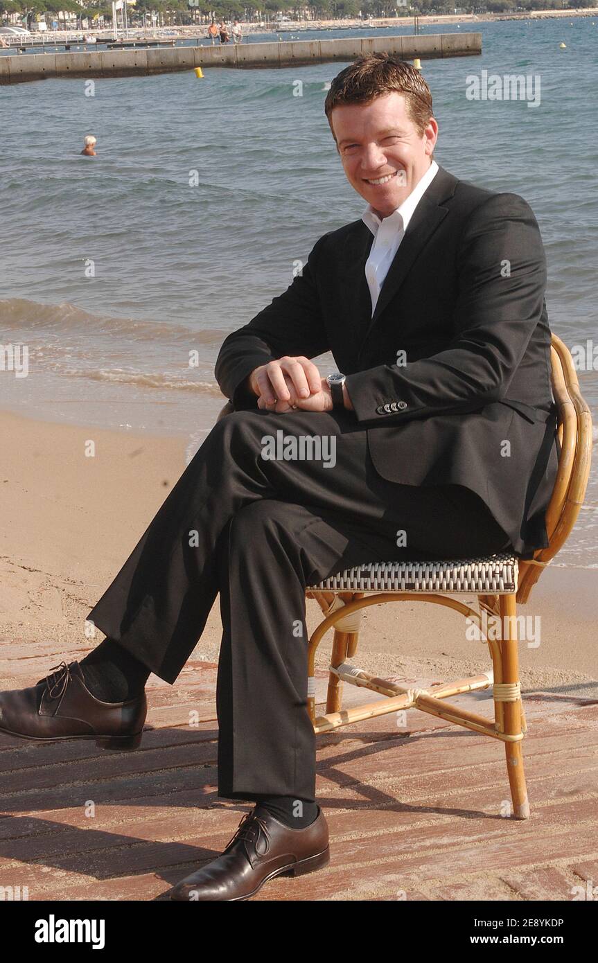 British actor and musician Max Beesley poses during the 23rd MIPCOM ...