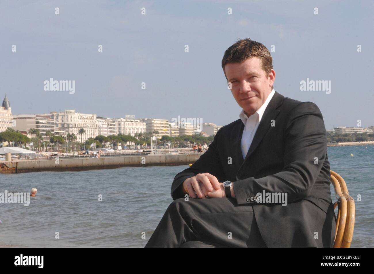 British actor and musician Max Beesley poses during the 23rd MIPCOM ...