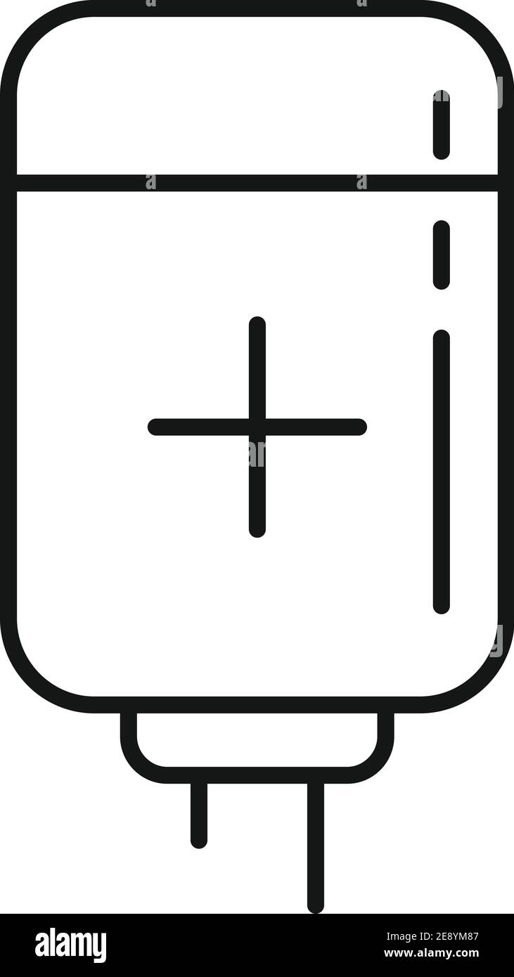 Medical blood package icon, outline style Stock Vector Image & Art - Alamy