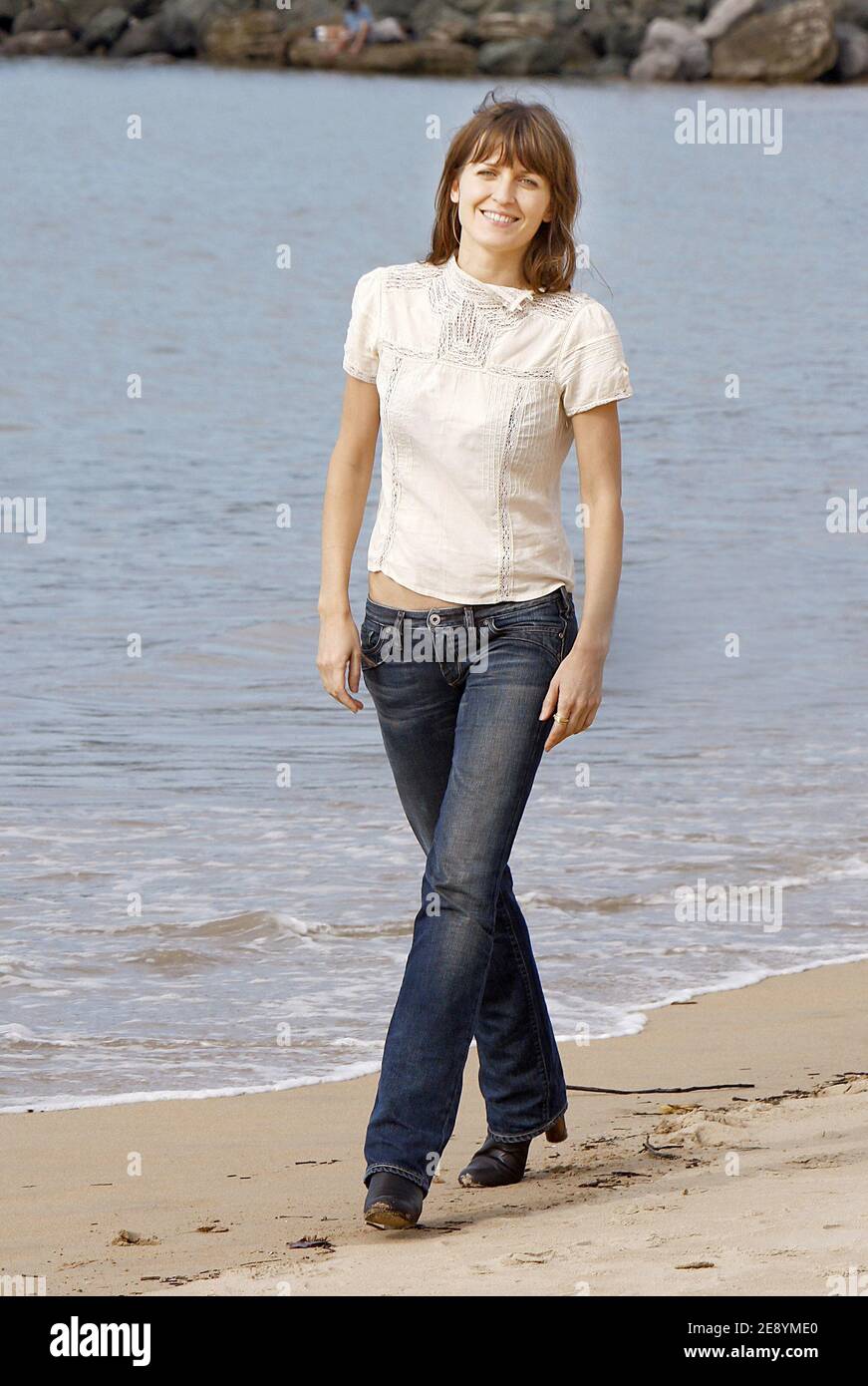 Spanish Actress Arly Jover Poses For Photographers At The International Saint Jean De Luz Film