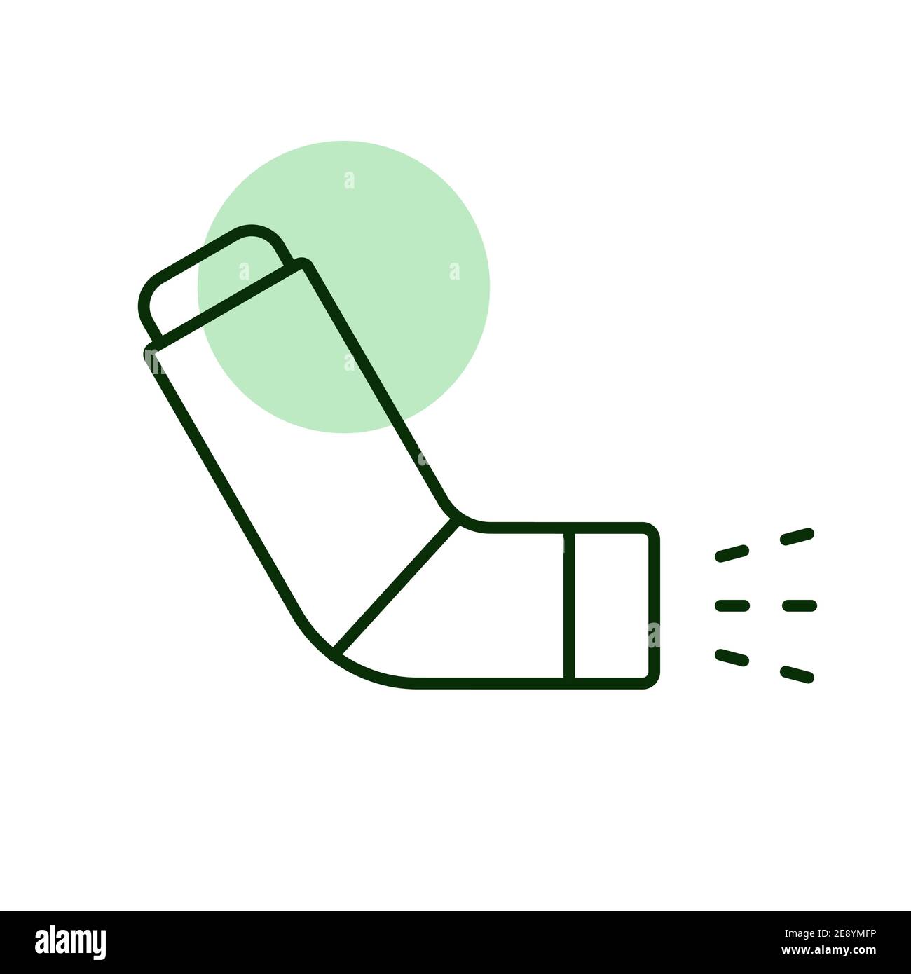 Asthma inhaler vector icon. Medicine and healthcare, medical support ...