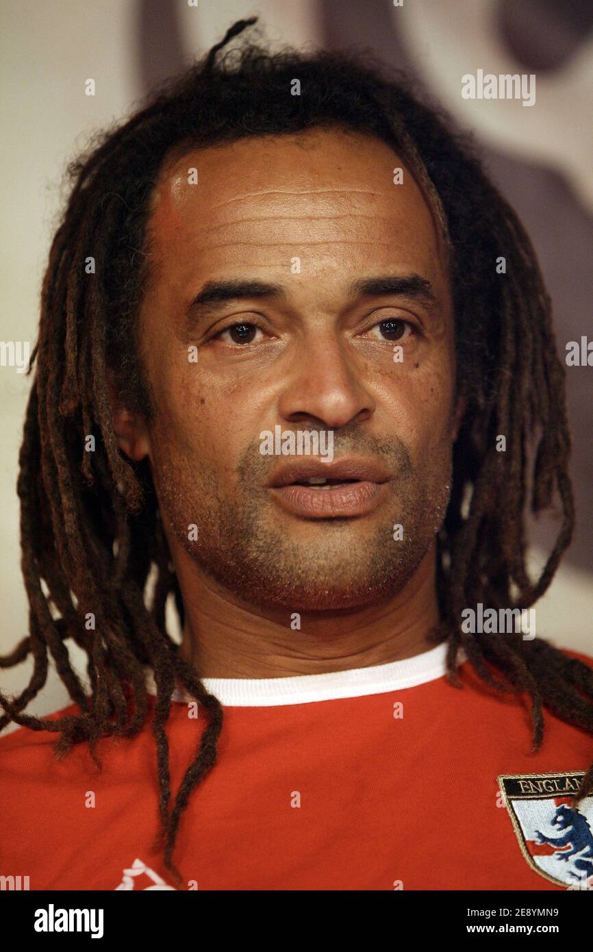 French singer and former tennis champion Yannick Noah during a press ...
