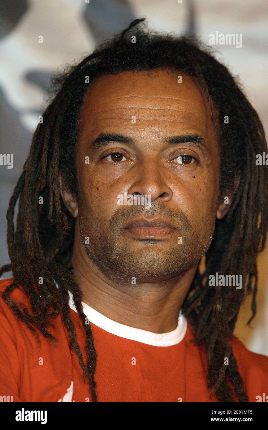 French singer and former tennis champion Yannick Noah during a press ...