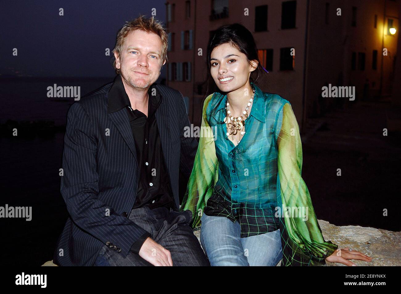 EXCLUSIVE - French actor Xavier Deluc and British born actress ...