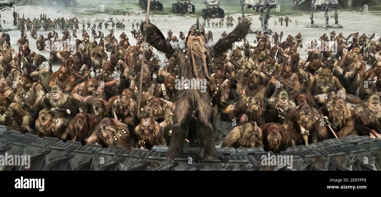 USA. Chewbacca in a scene from the (C)Twentieth Century Fox movie: Star ...