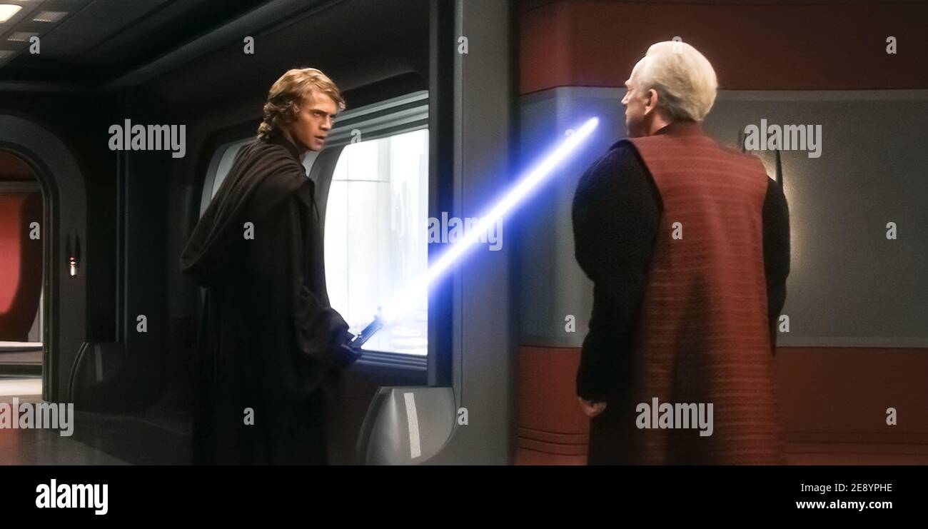 USA. Ian McDiarmid as Supreme Chancellor Palpatine and Hayden ...