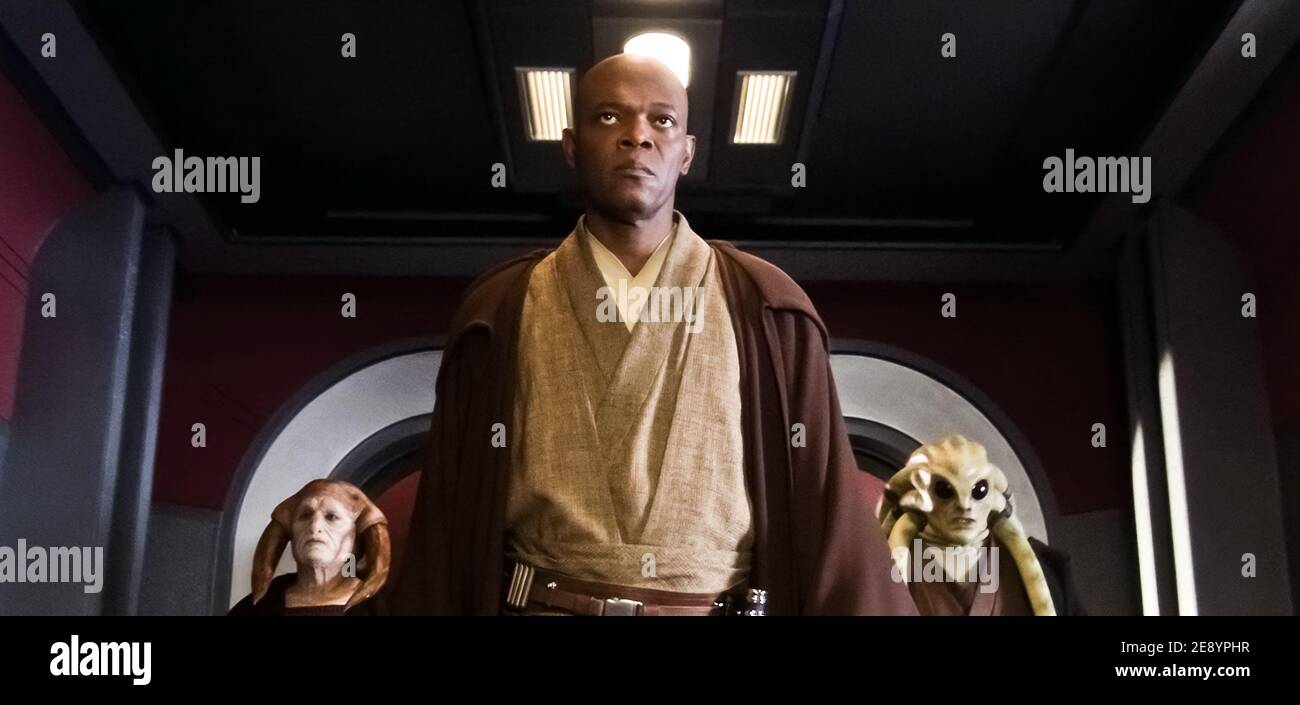 USA. Samuel L. Jackson as Mace Windu in a scene from the (C)Twentieth ...