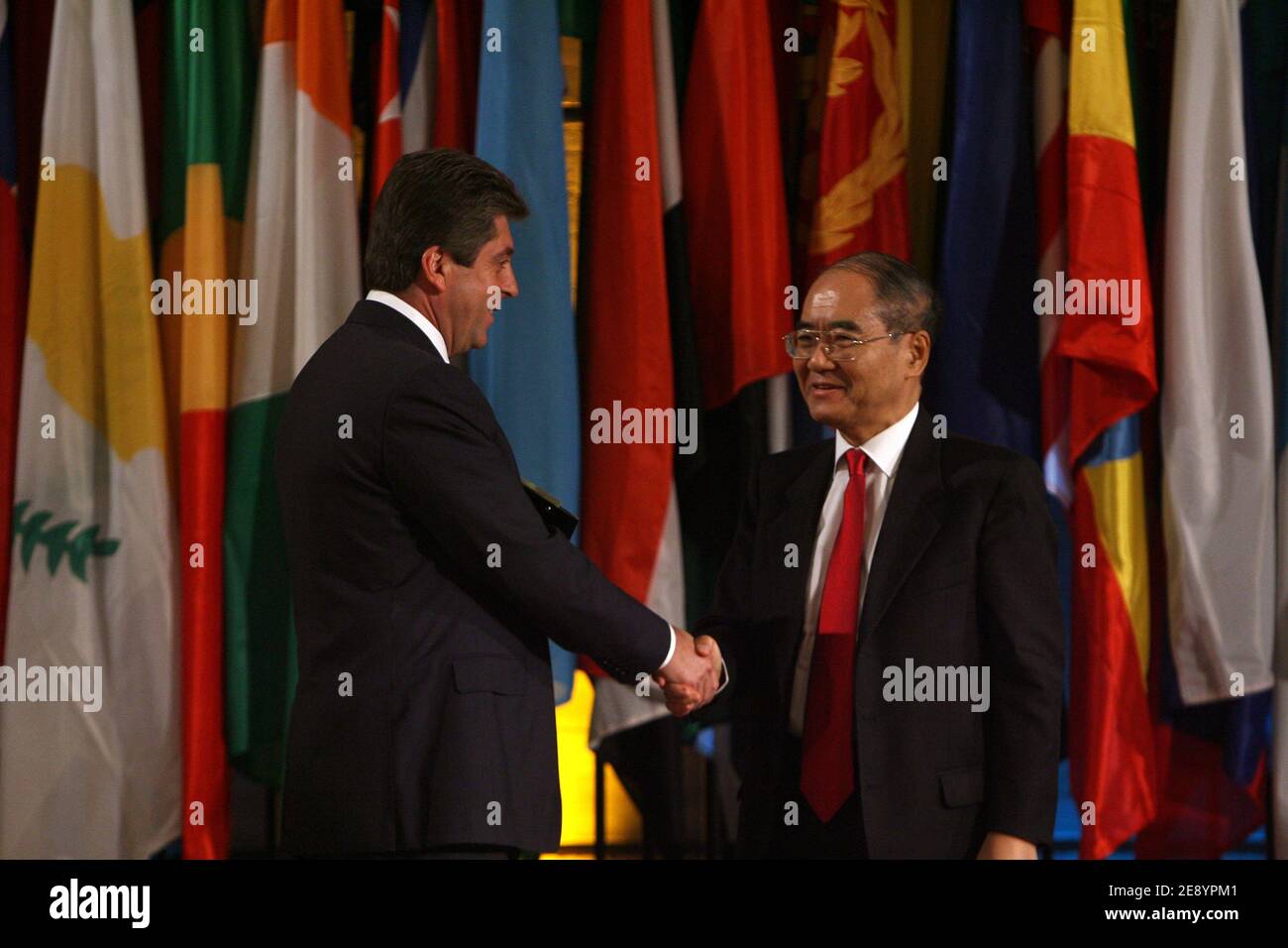 General Director of UNESCO Koichiro Matsuura and Bulgaria's President ...
