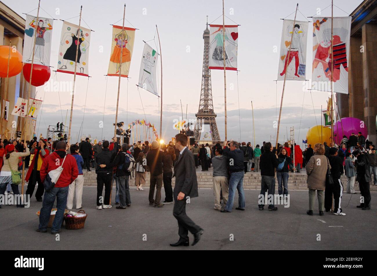 Atmosphere during the 'World Day Against Poverty' gathering at the ...
