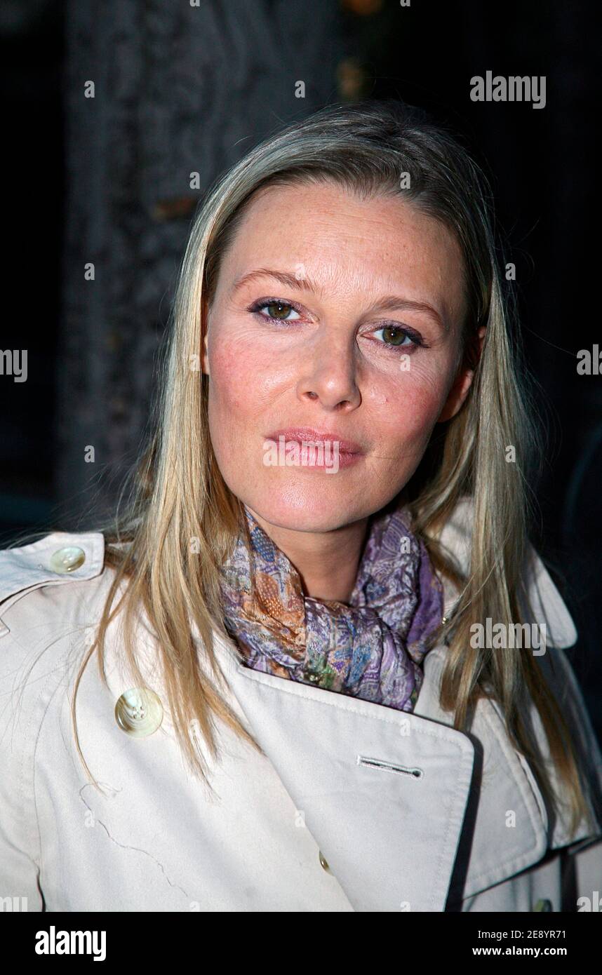 EXCLUSIVE. Actress Florence Thomassin leaves the taping of French TV ...