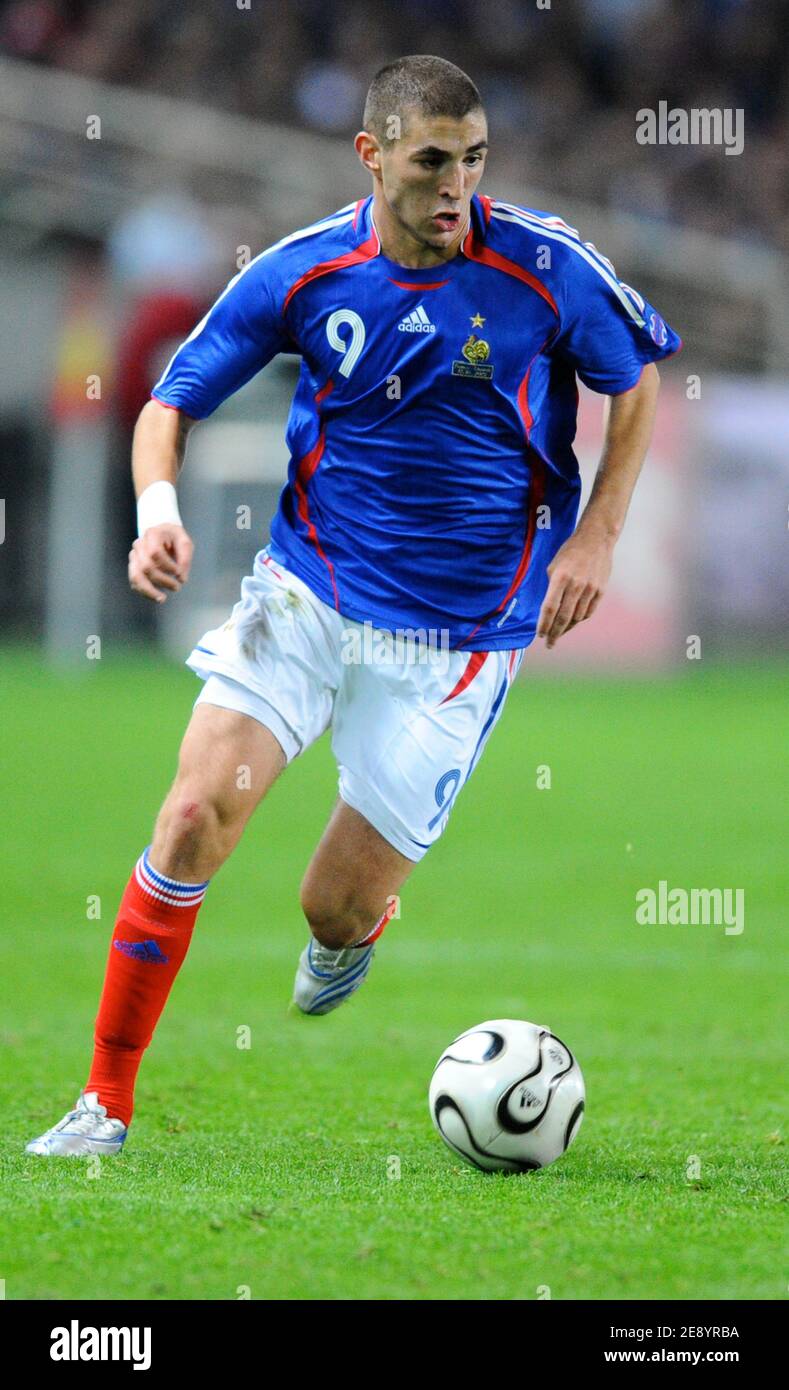 France's Karim Benzema during the Euro 2008 Qualyfing match Group B ...