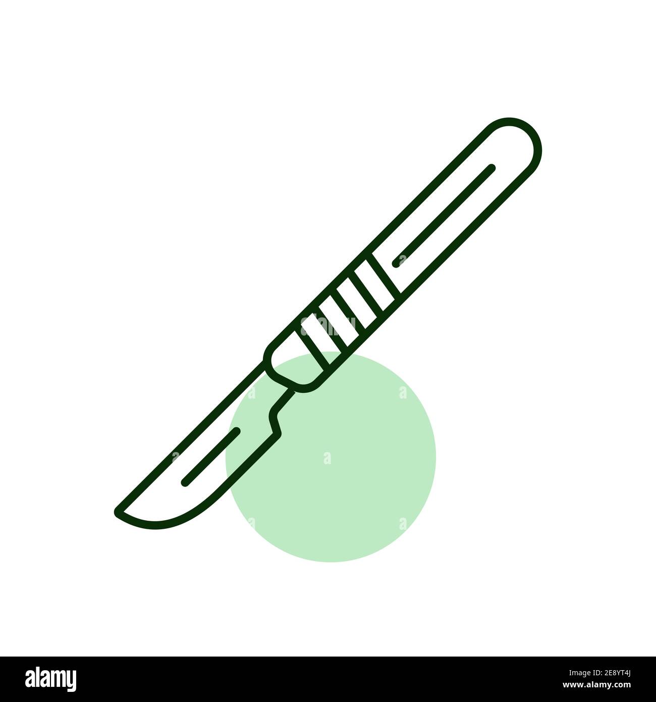 Surgical tools for operations scalpel vector icon. Medicine and medical ...
