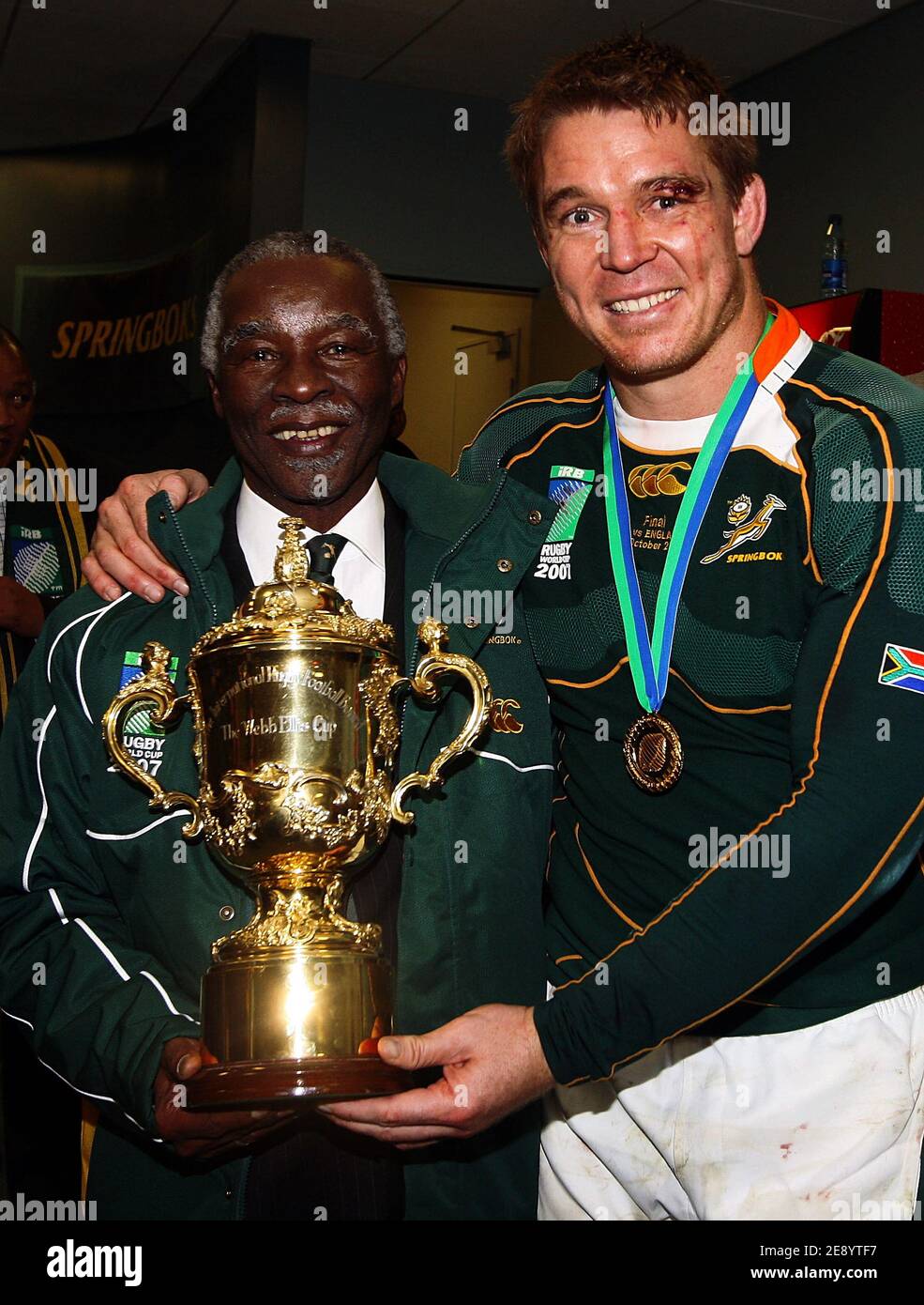 John smit rugby world cup hi-res stock photography and images - Alamy