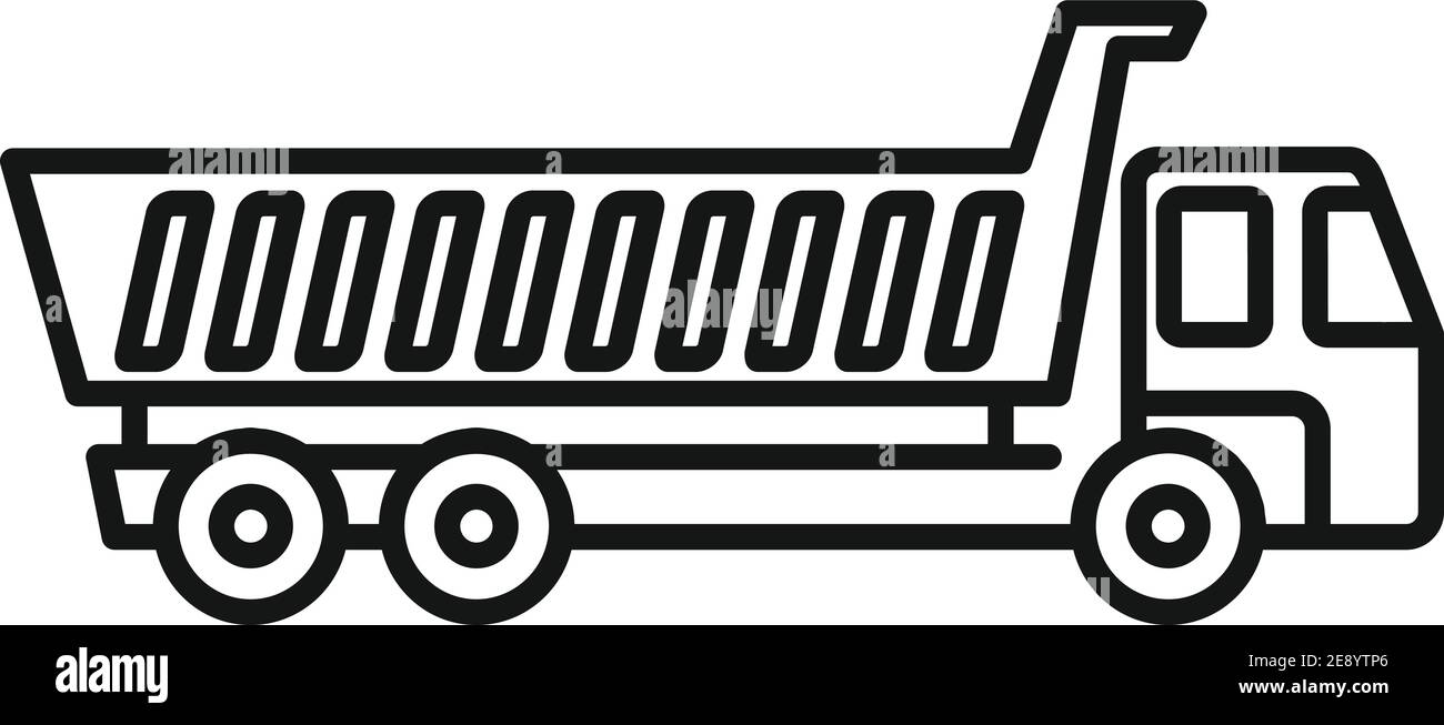 Tipper Truck Black and White Stock Photos & Images - Alamy