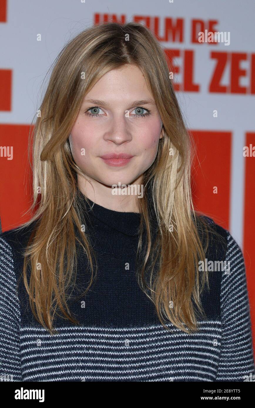Clemence Poesy poses for pictures during the premiere for 'Le Dernier ...
