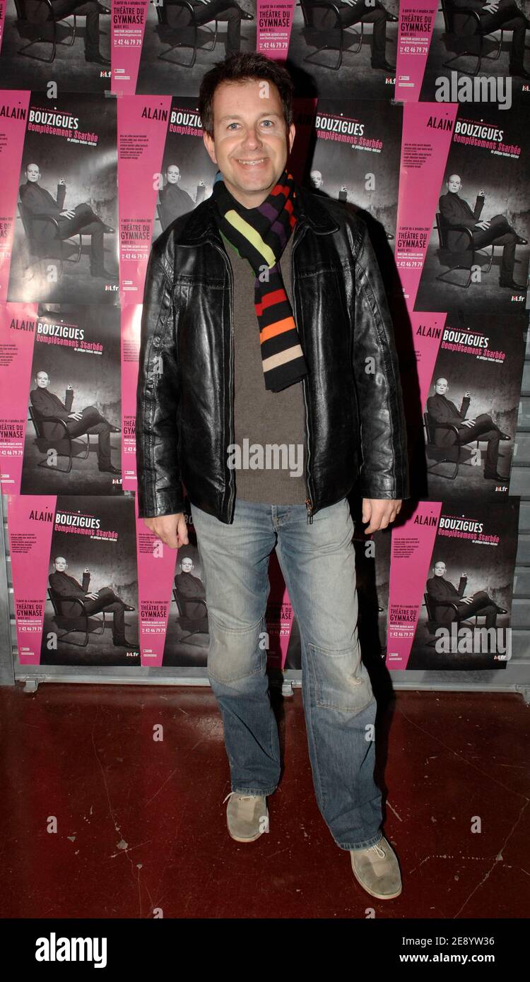 French humorist Dan Bolender attends the Alain Bouzigues' show ...