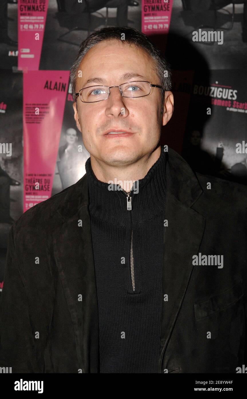 French actor Alexandre Pesle attends the Alain Bouzigues' show ...