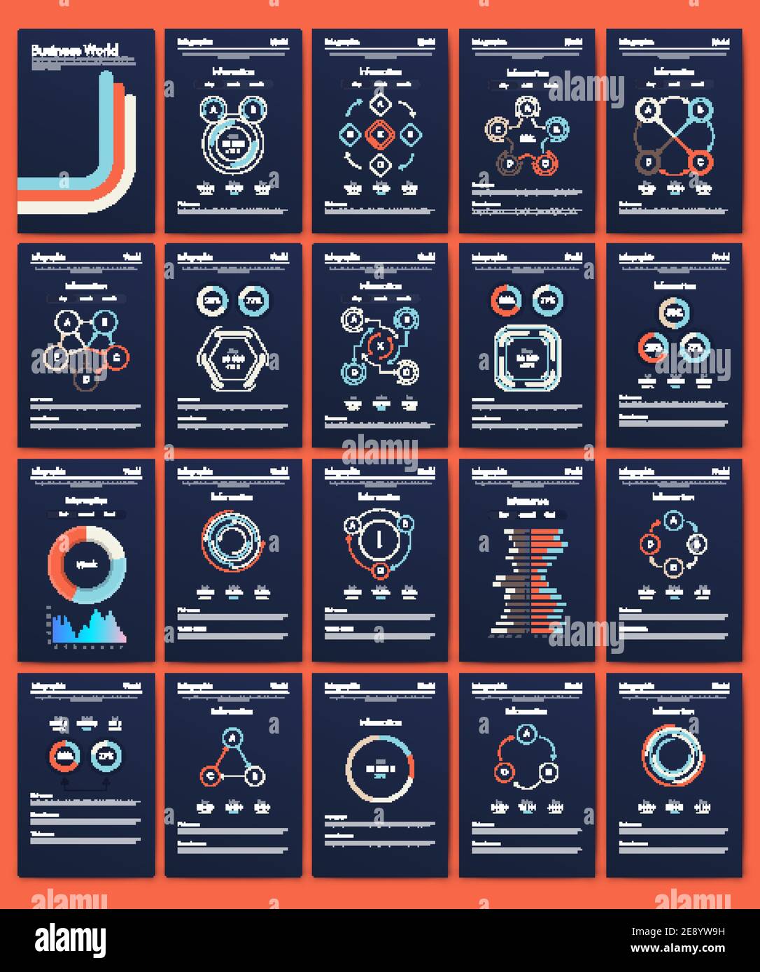 Modern infographic vector elements for business brochures. Use in ...