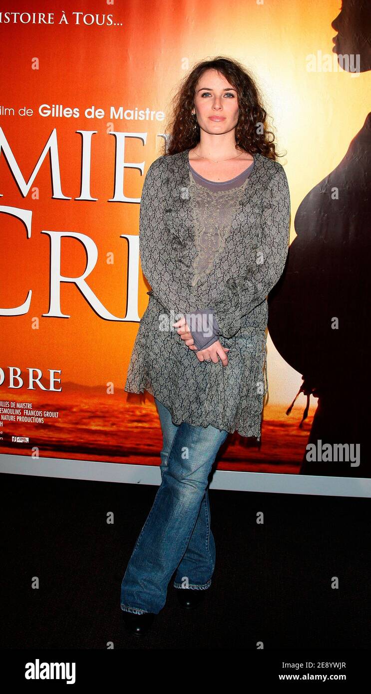 Singer and Actress Elsa Lunghini attends the Premiere of Le Premier Cri ...