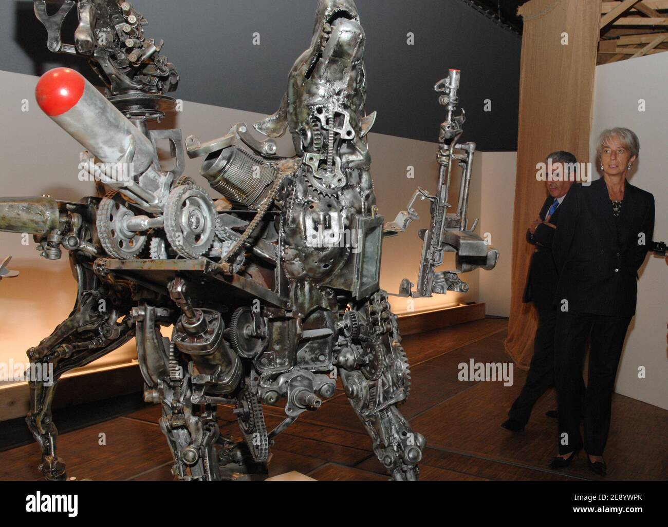 Economy and Finance minister Christine Lagarde visits the 'Beasts & Men ...