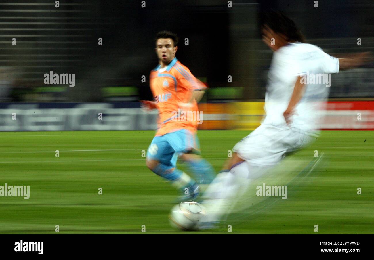 OM's Mathieu Valbuena in action during the UEFA Champions league, Group ...