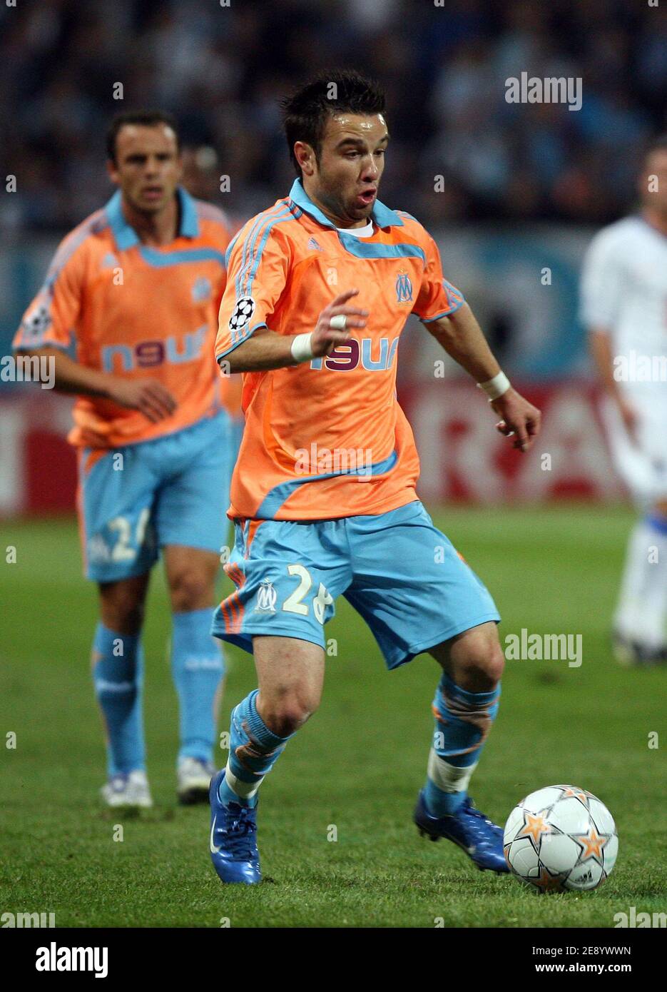OM's Mathieu Valbuena in action during the UEFA Champions league, Group ...