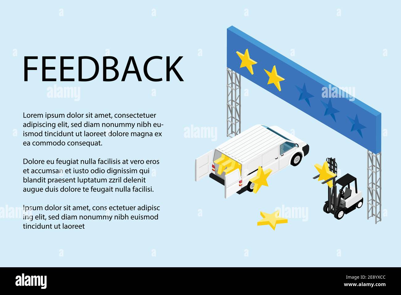 Feedback concept illustration. Idea of reviews and advices. Isometric ...