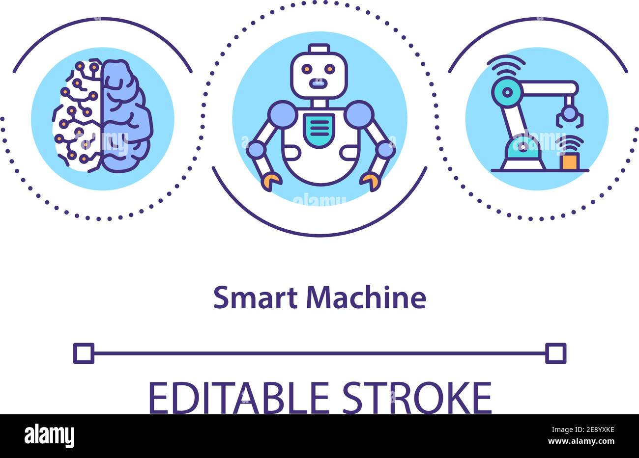 Smart machine concept icon Stock Vector Image & Art - Alamy