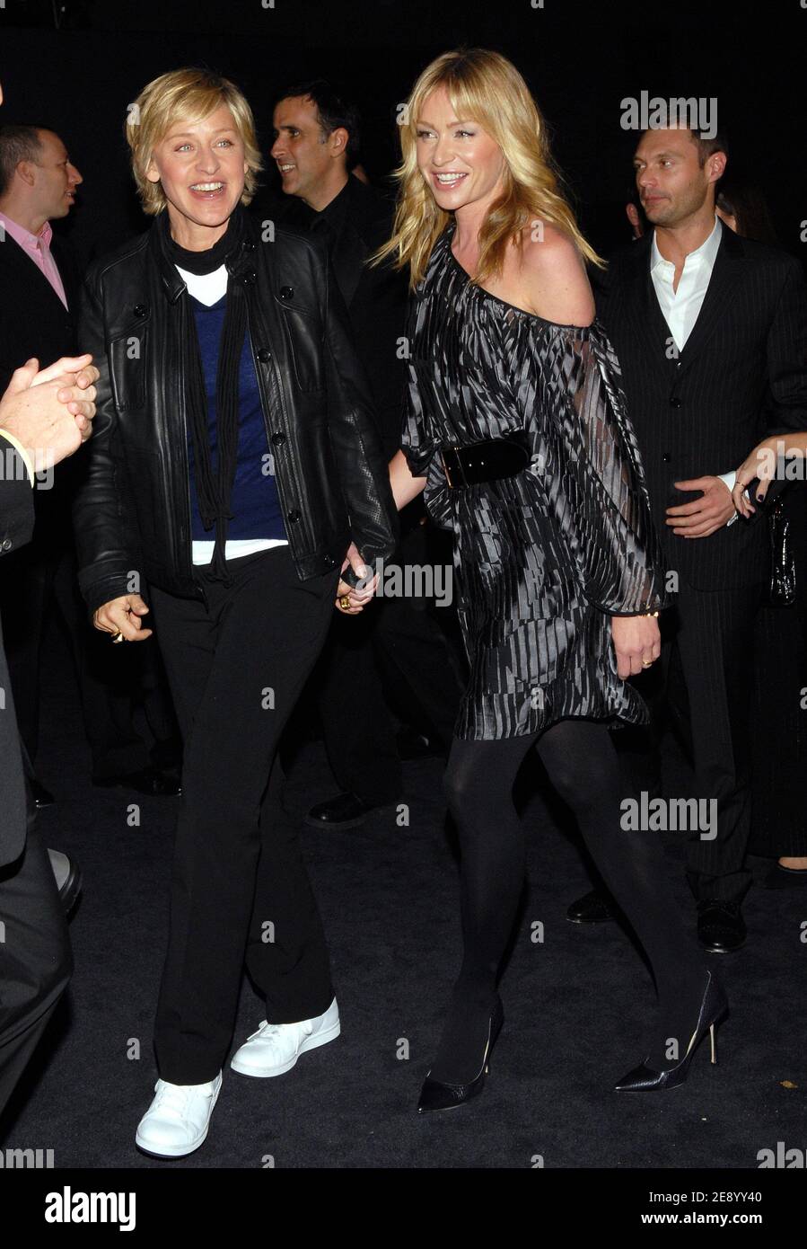Ellen DeGeneres and Portia de Rossi attend the Louis Vuitton Gala ...