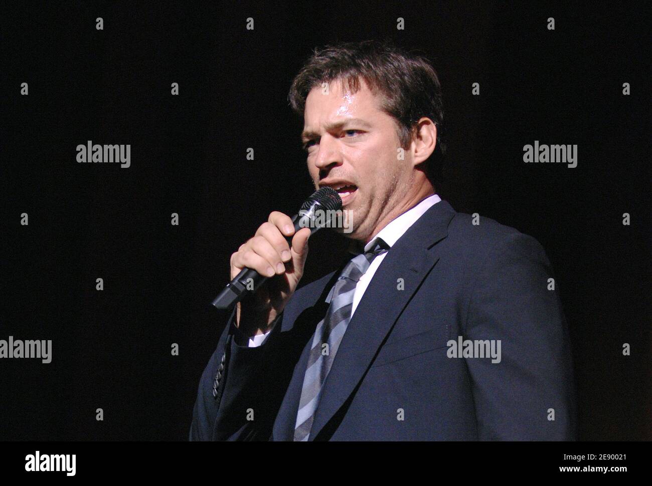 American singer Harry Connick Jr. performs live on stage as part of his ...