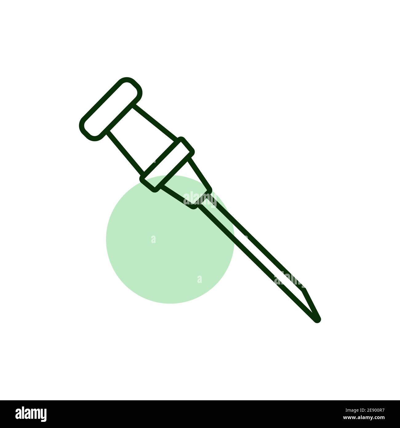 Catheter vector icon. Medicine and healthcare, medical support sign ...