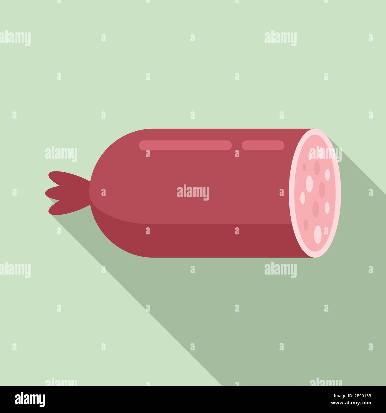 Bratwurst sausage icon, flat style Stock Vector Image & Art - Alamy