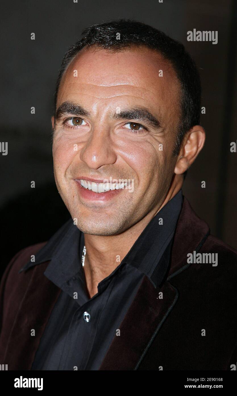 EXCLUSIVE - Nikos Aliagas leaves the George V Hotel in Paris, France on ...