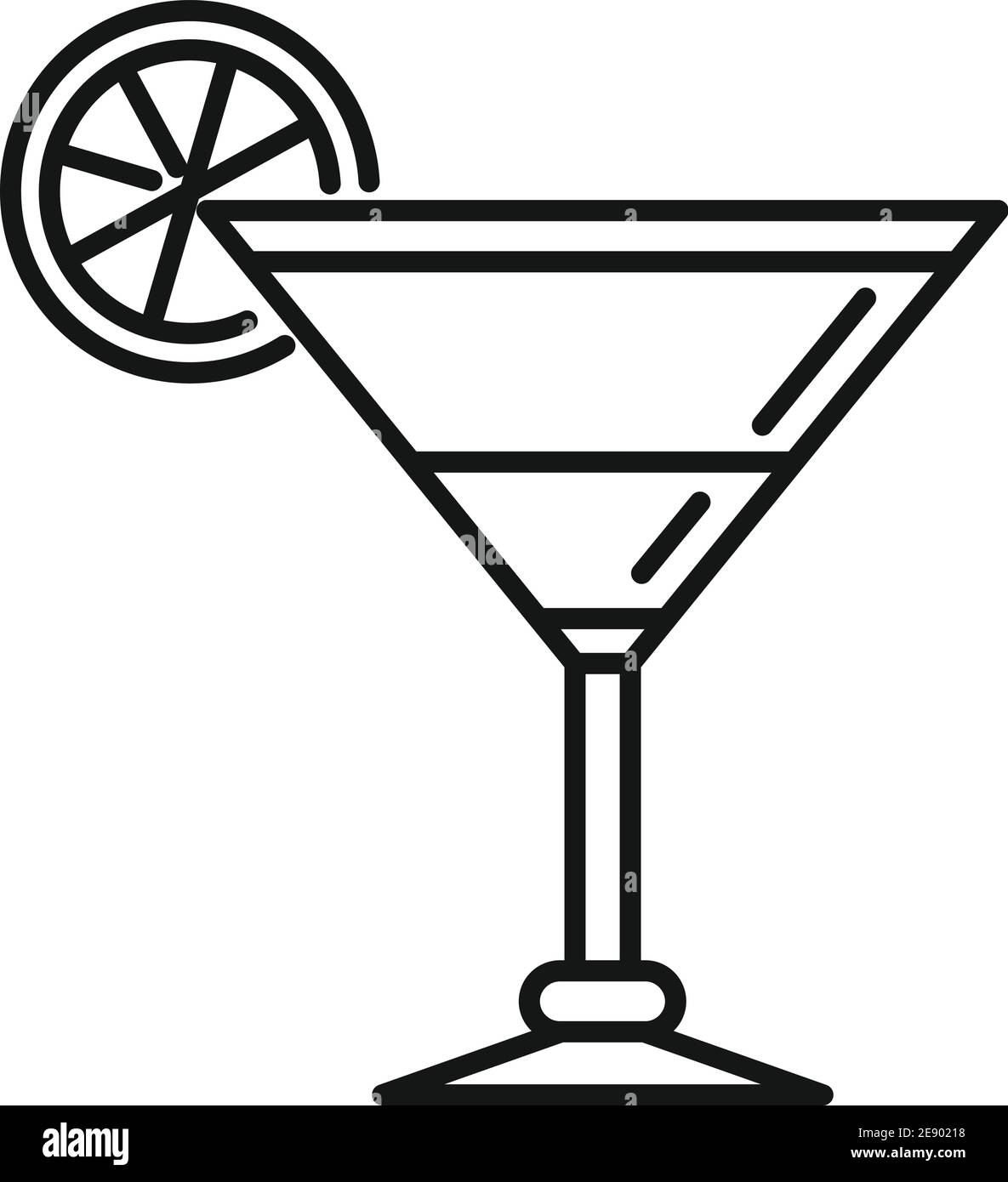Orange cocktail icon, outline style Stock Vector Image & Art - Alamy