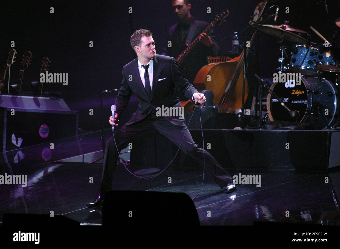 Canadian Singer Michael Buble performs live in Lyon, on November 2 ...