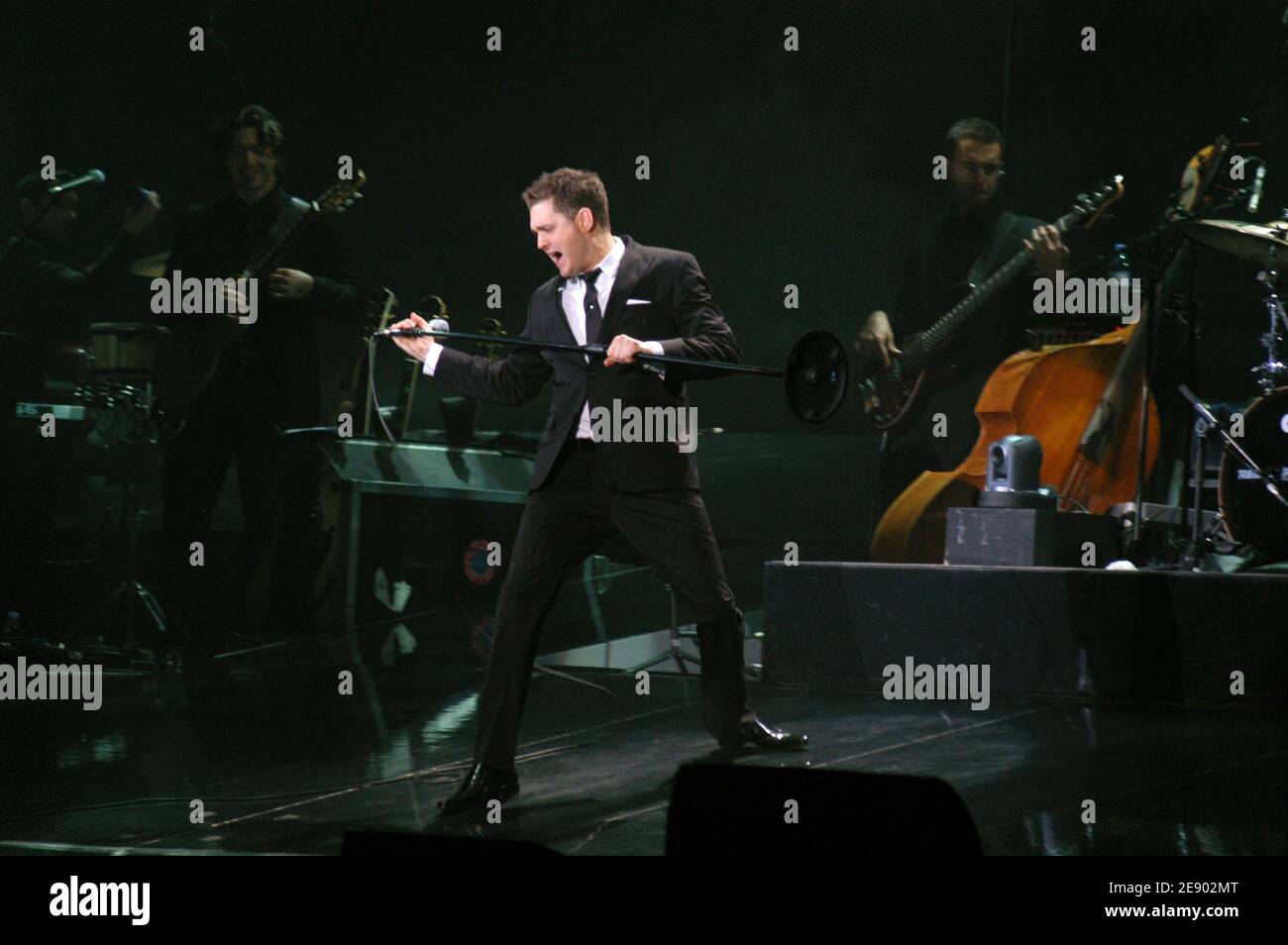 Canadian Singer Michael Buble performs live in Lyon, on November 2 ...