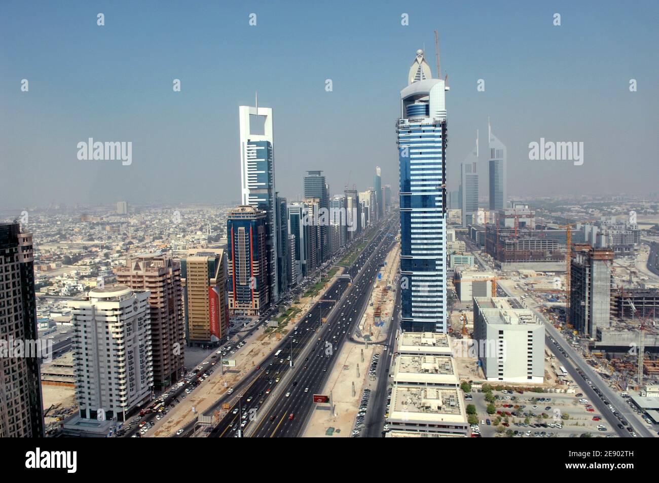View of Sheikh Zayed road, in Dubai, United Arab Emirates on October 24 ...