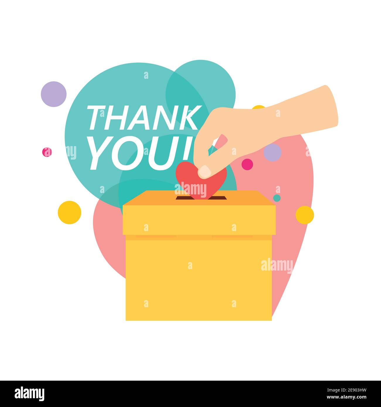 Donation, giving money and love concept perfect for banner, mobile app ...