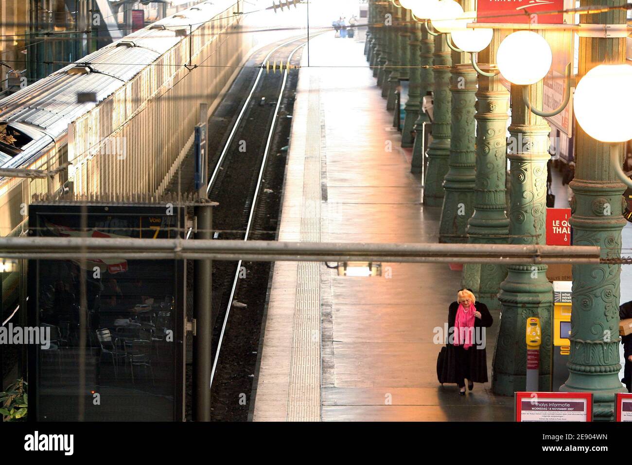 A view of the 'Gare du Nord' railway station in Paris, France on ...