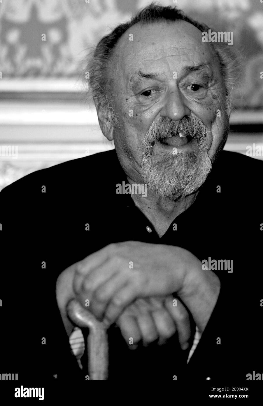 US author, Jim Harrison, poses for photographers in Lyon, France, on ...