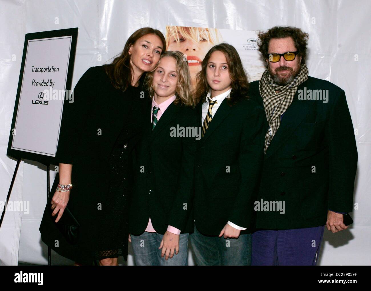 Olatz Lopez Garmendia, Olmo Schnabel, Cy Schnabel and Julian Schnabel ...