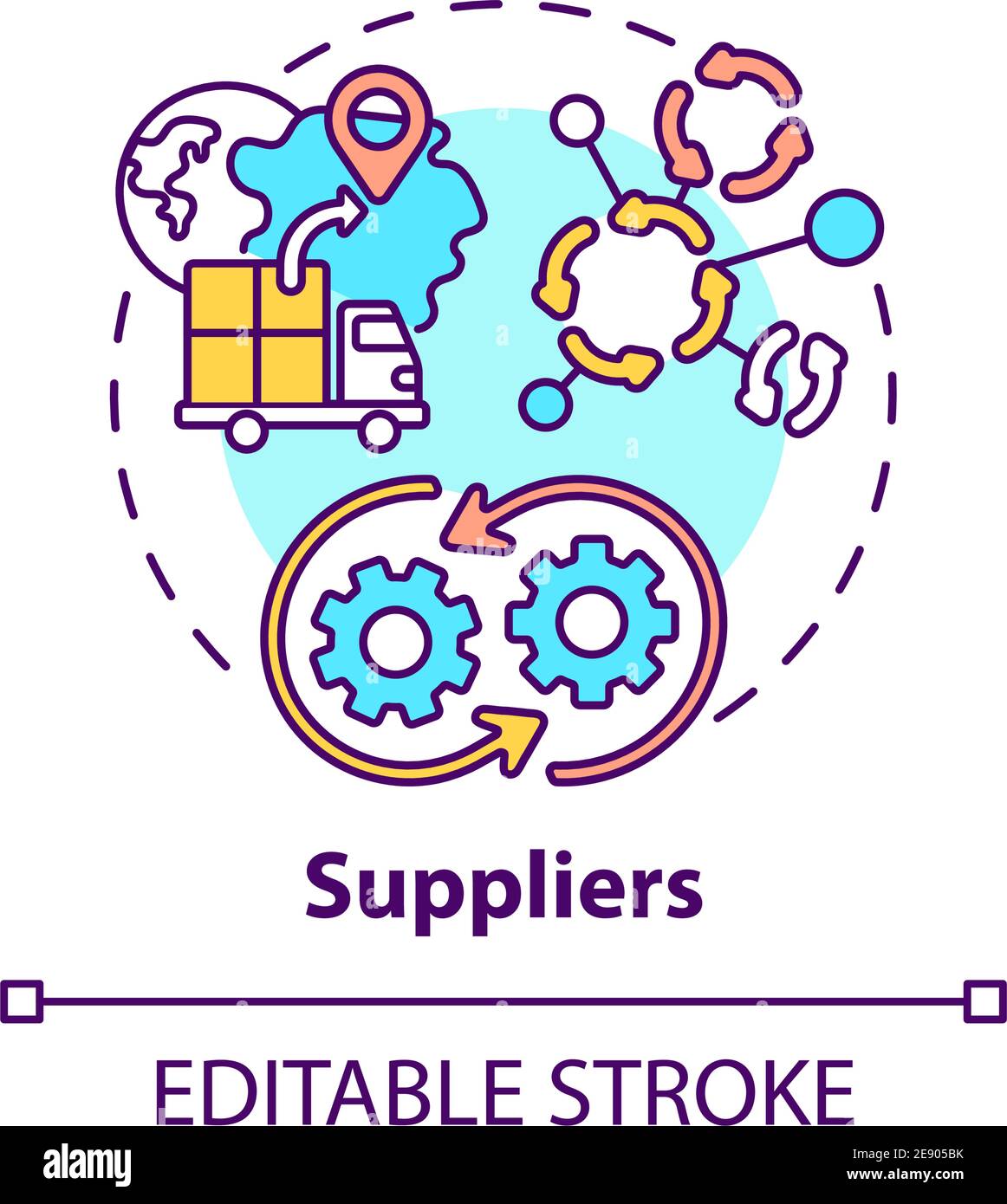 Suppliers concept icon Stock Vector Image & Art - Alamy