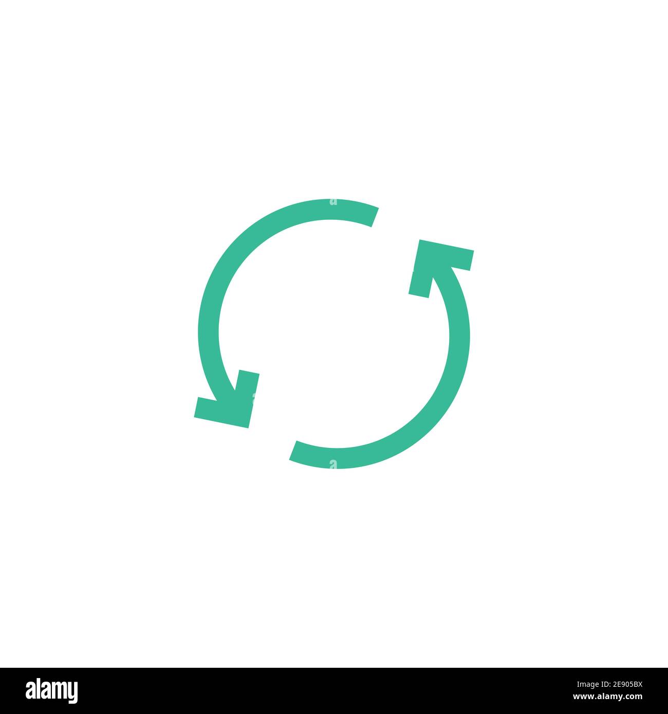 Refresh repeat icon vector arrow. Reload reset symbol circle loop Stock ...
