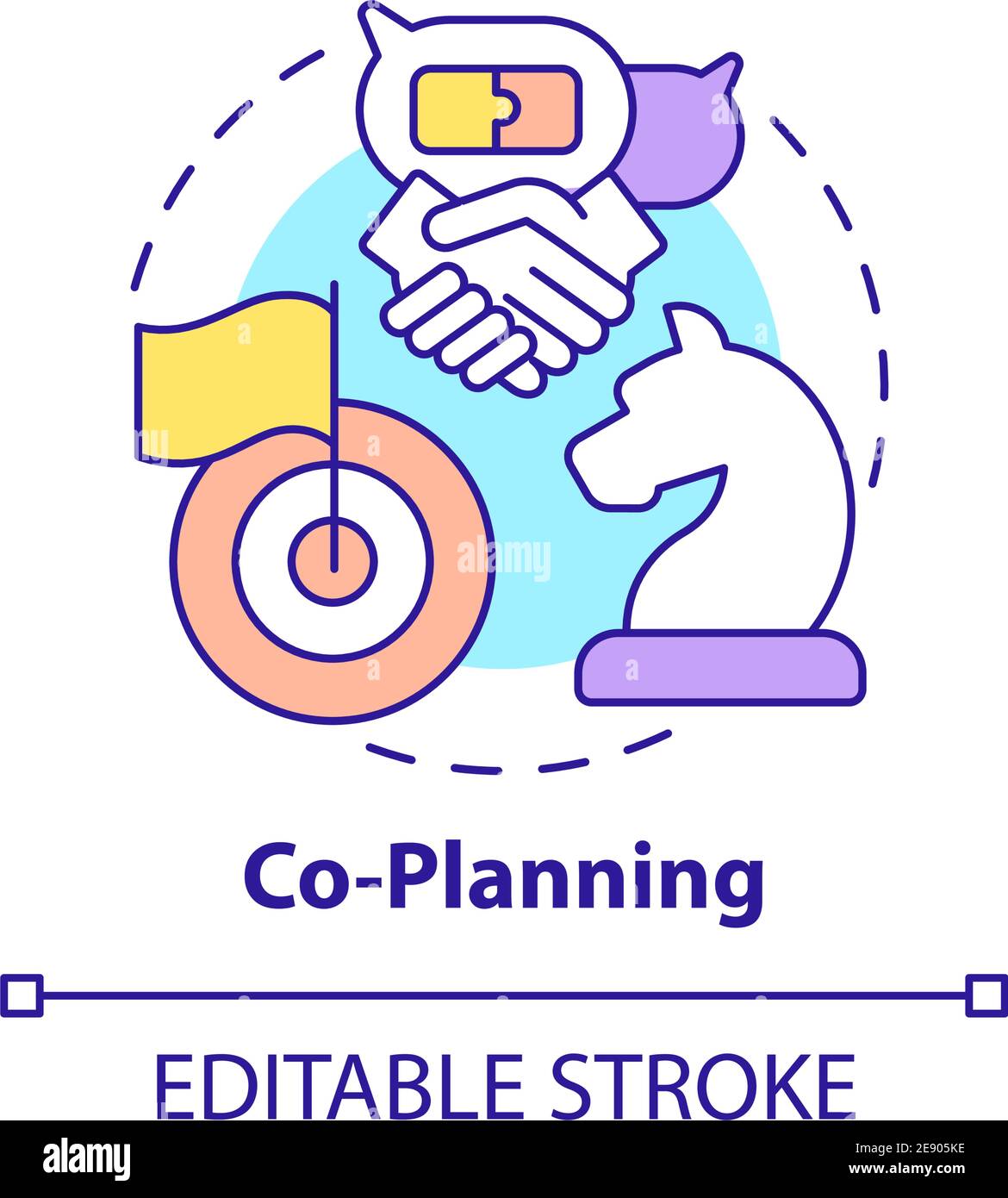 Collaborative planning Stock Vector Images - Alamy